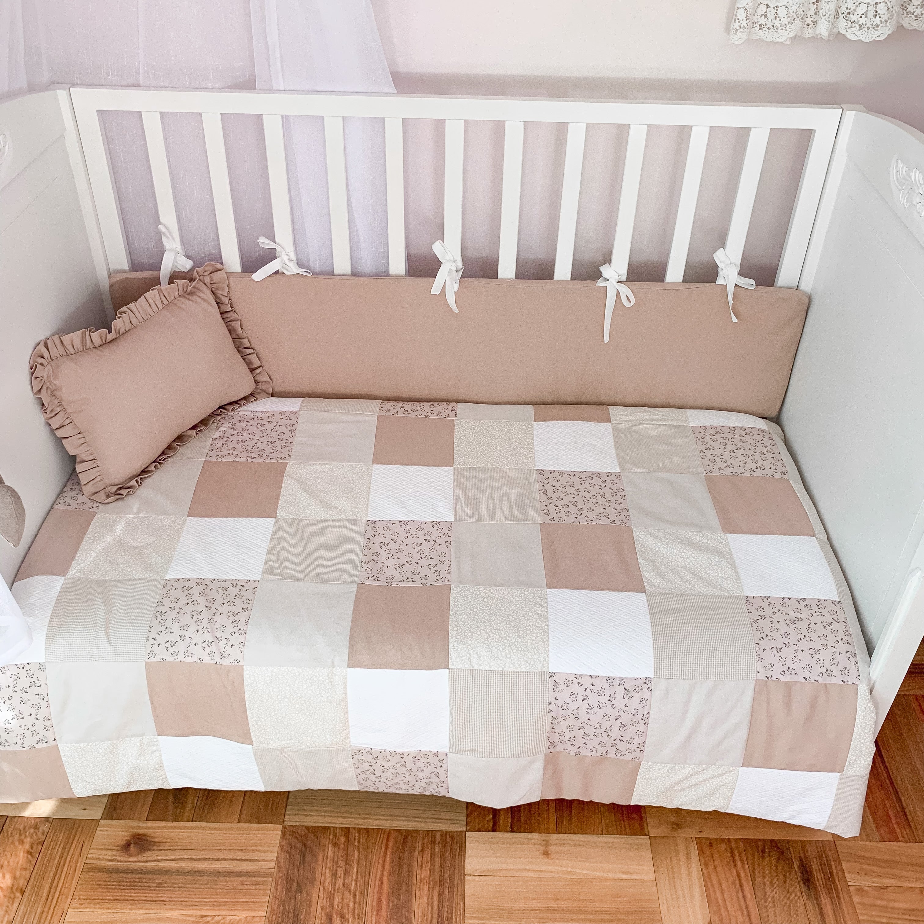 Cubrecama Patchwork - palo rosa – DPAZ diseño