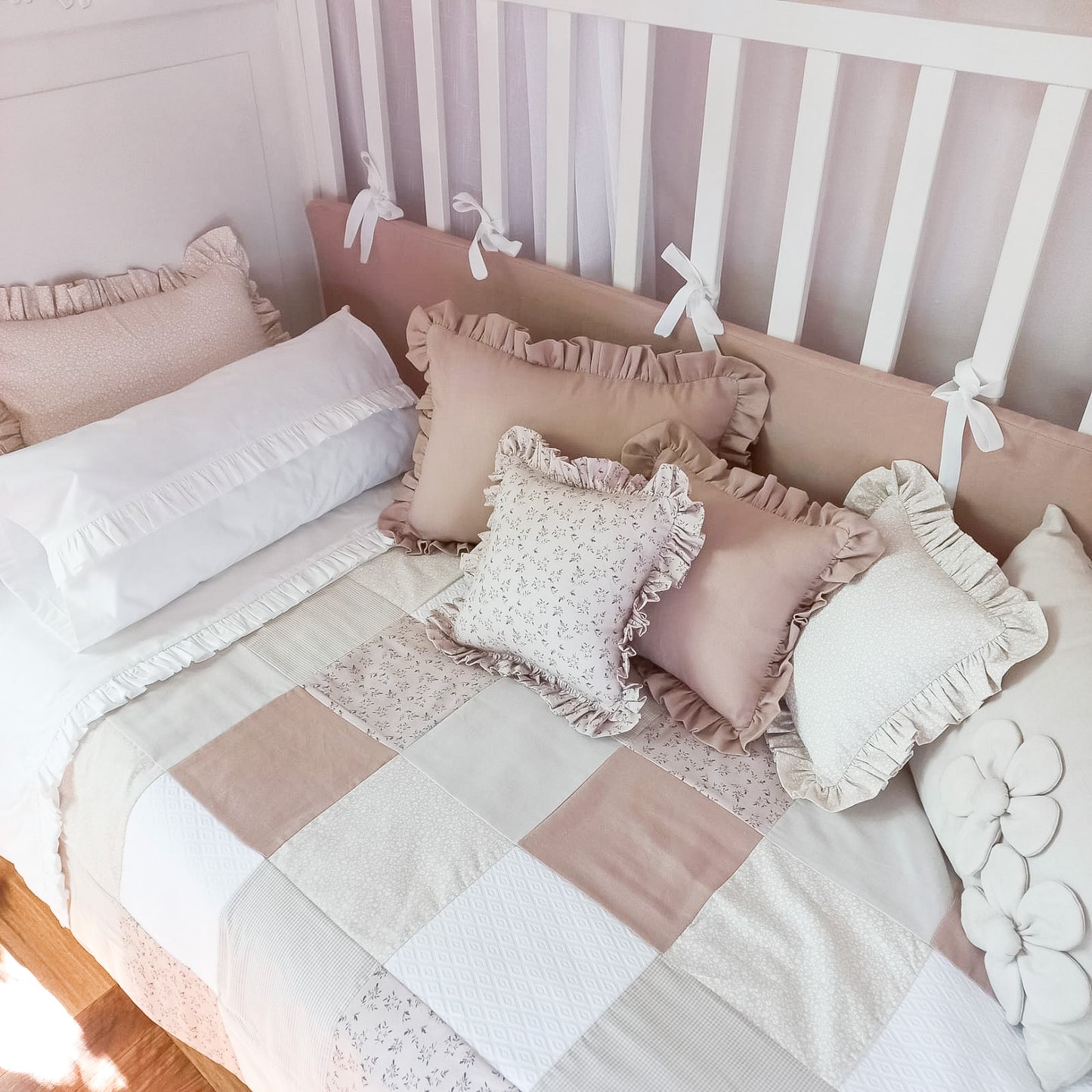 Cubrecama Patchwork - palo rosa – DPAZ diseño