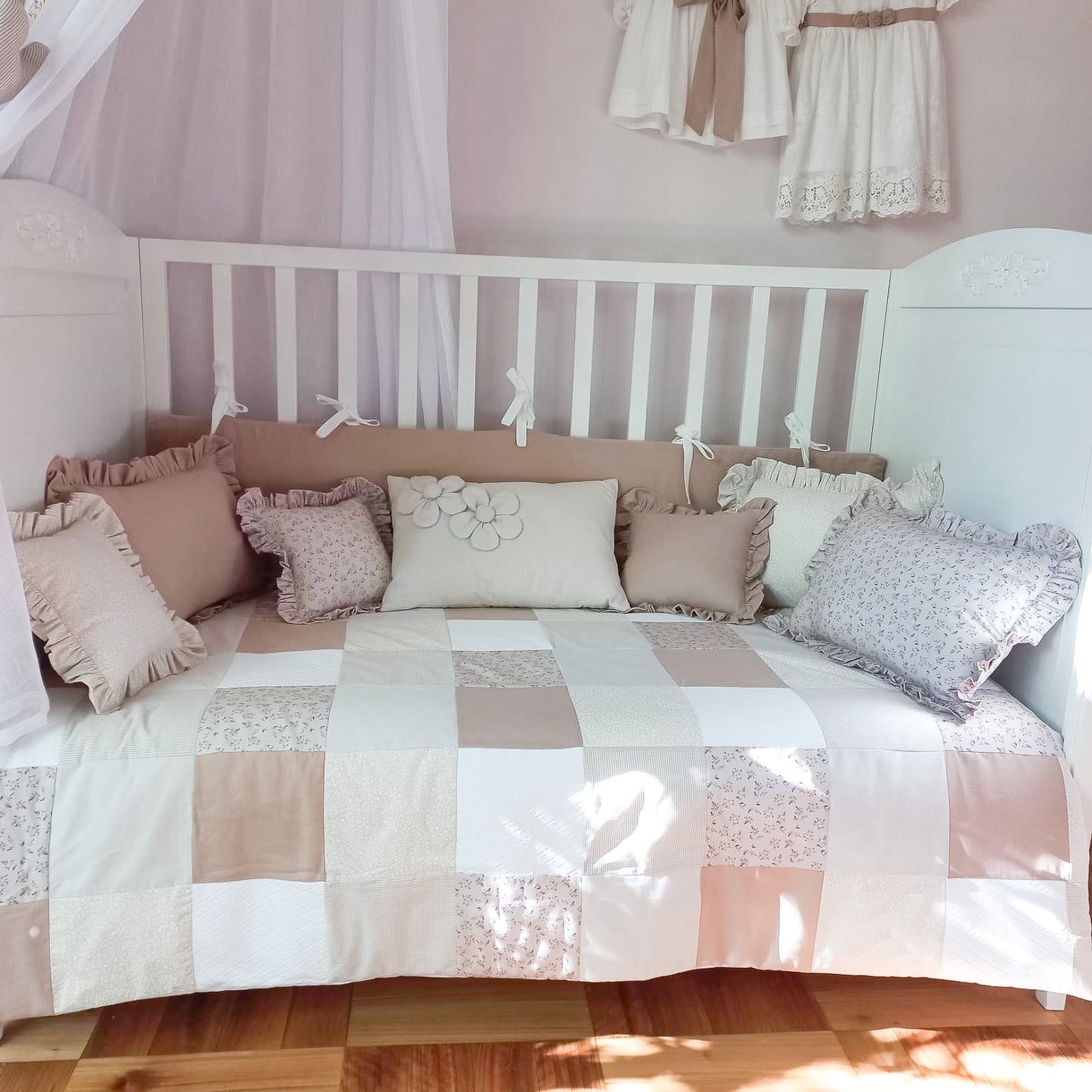 Cubrecama Patchwork - palo rosa – DPAZ diseño